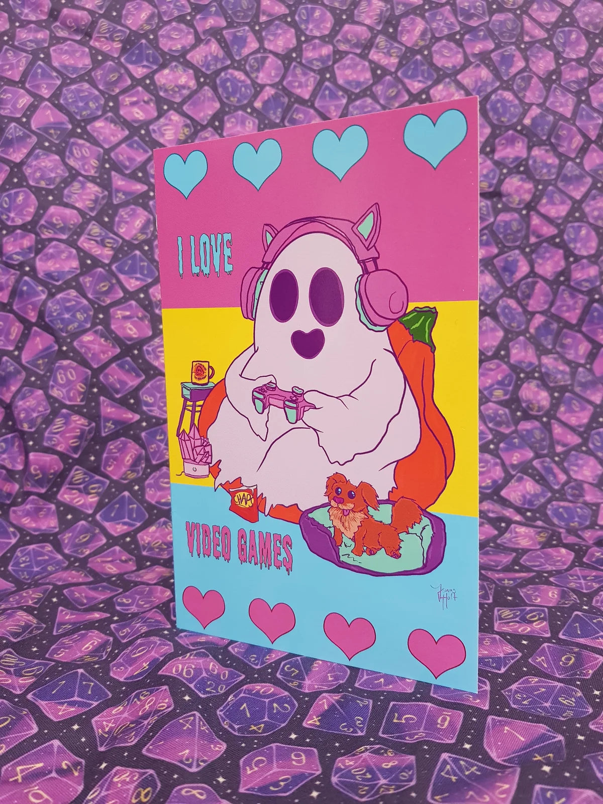 Gamer Ghost Card – The Haunted Bouncy Castle